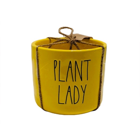 Rae Dunn | Other | Rae Dunn Plant Lady Planter In Yellow | Poshmark